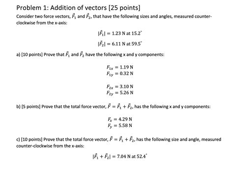 Solved Problem Addition Of Vectors Points Consider Chegg Com