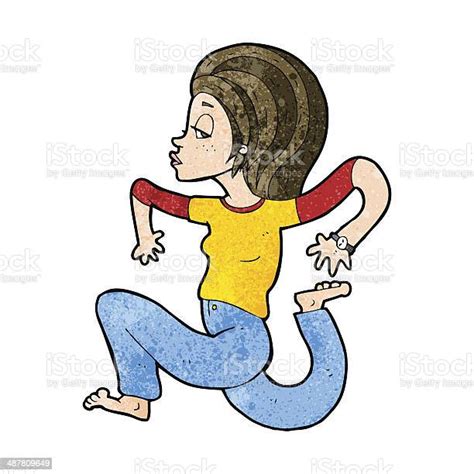 말풍선이 있는 여자 실행 그리기에 대한 스톡 벡터 아트 및 기타 이미지 그리기 낙서 드로잉 명랑한 Istock