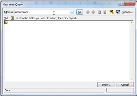 Web Queries Part 1 How To Make Your First Web Query Smart Fantasy Baseball
