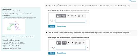 Solved Learning Goal Vector Addition Or Subtraction Chegg