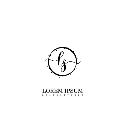 Initial Ls Handwriting Logo Vector 25427895 Vector Art At Vecteezy