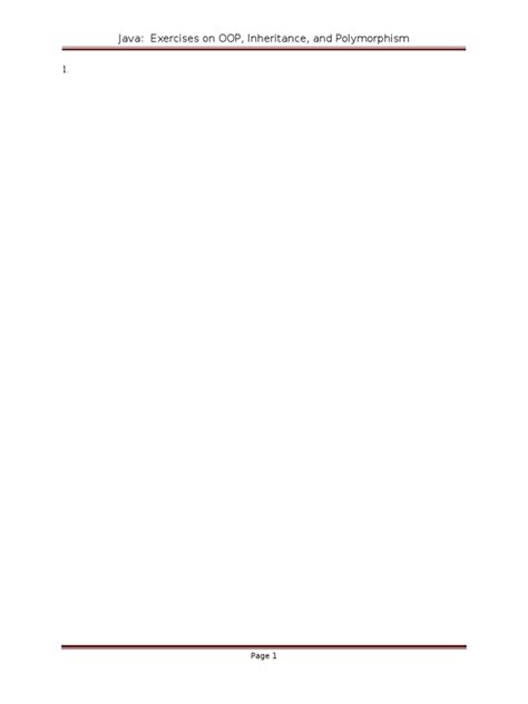 Csci31 Exercises Pdf Inheritance Object Oriented Programming Constructor Object