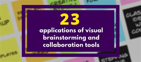 23 Applications Of Visual Brainstorming And Collaboration Tools