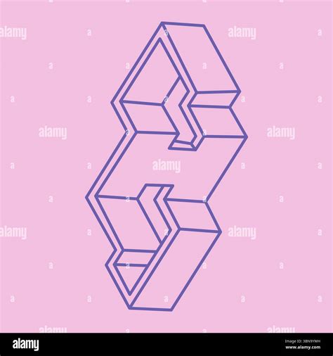 Impossible Optical Illusion Shapes Logo Optical Art Objects