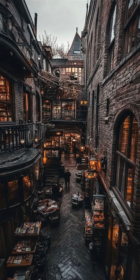 Fantasy Book Store Aesthetic Harry Potter Place Astetic The Library