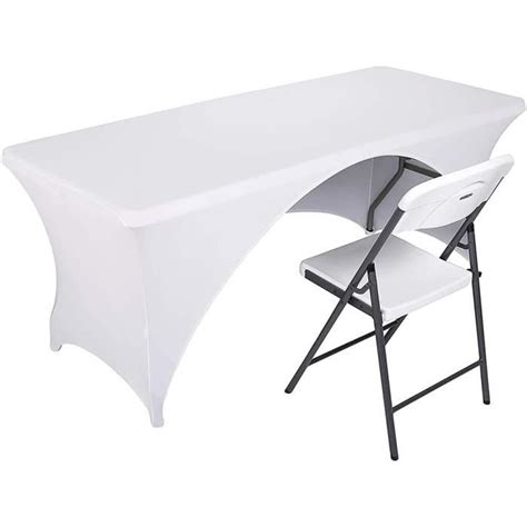 Nappe Extensible De 1 8 M Avec Dos Ouvert Pour Tables Rectangulaires