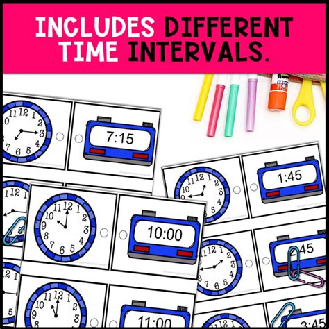 Time Linking Chains Fine Motor Activity Math Centers