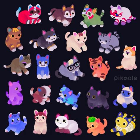 Cat Villagers Twitter Ig Pikaole Animal Crossing Fan Art