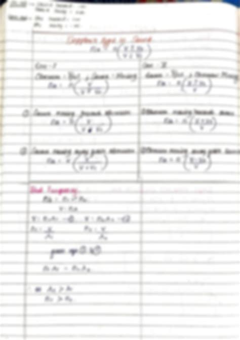 Solution Wave Motion Formula Sheet Studypool
