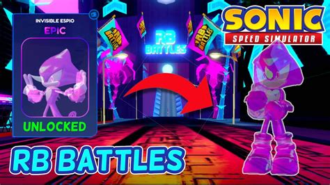 🏃‍♀️ Invisible Espio Unlocked 🥷 Sonic Speed Simulator Youtube