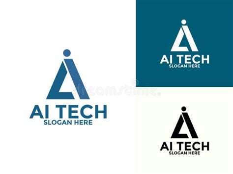 Letter Ai Artificial Intelligence Abstract Technology Analysis Logo