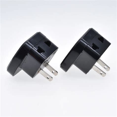 대만 전원 플러그 여행 범용 플러그 어댑터 충전기 안전 셔터 10a250v 블랙 더블 소켓 1 2 어댑터