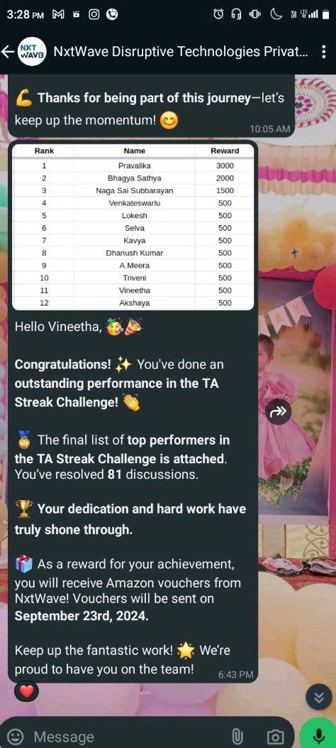 Vineetha Dunna On Linkedin Grateful Nxtwave Achievement Iiitsklm