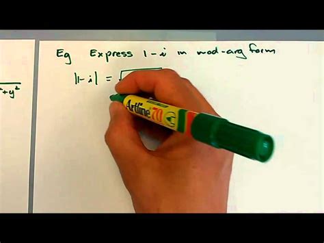 Argand Diagram Mod Arg Form Youtube