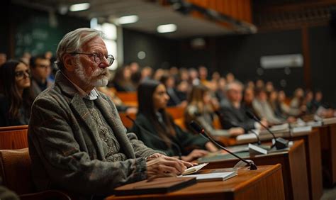 Guest Lecture At The University Premium Ai Generated Image