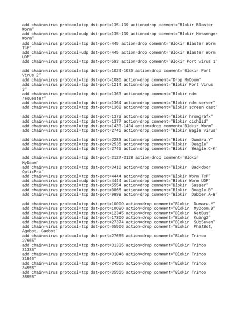 Script Blokir Virus Mikrotik Pdf Network Architecture