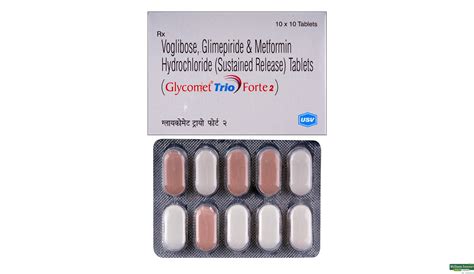 Buy Glycomet Trio Forte 2mg 10 Tablets Online At Best Prices Wellness