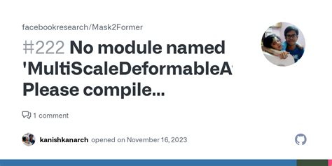 No Module Named MultiScaleDeformableAttention Please Compile MultiScaleDeformableAttention