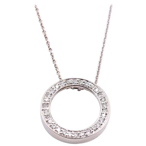 Diamonds 18 Karat Gold Circle Of Life Pendant 14 Karat Gold Chain