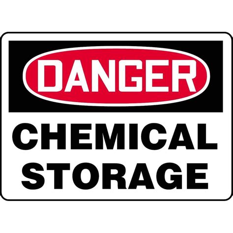 Danger Chemical Storage Sign