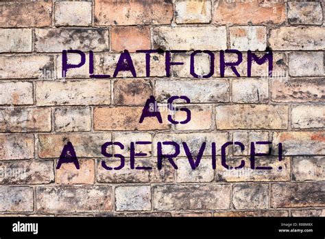 Handwriting Text Platform As A Service Concept Meaning Mobile Online Technologies Assistance