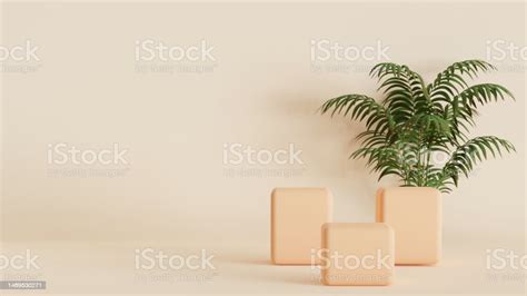 잎 그림자 오버레이가 있는 현실적인 노란색 3d 실린더 받침대 연단 제품의 최소 장면은 쇼케이스를 위한 스테이지를 선보입니다 0명에 대한 스톡 사진 및 기타 이미지 Istock