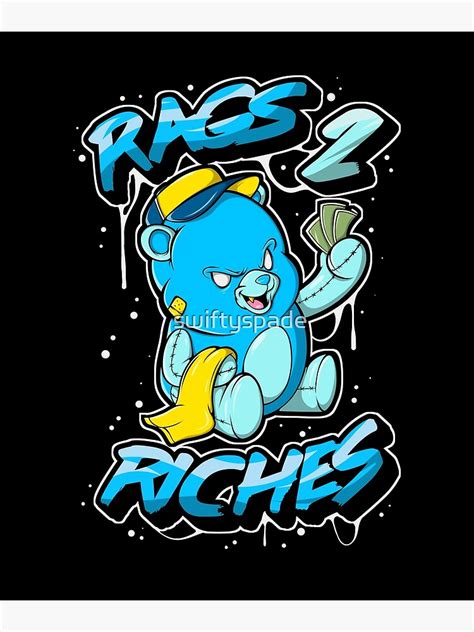 Rags 2 Riches Drippy Graffiti Culture Hip Hop Teddy Bear Photographic