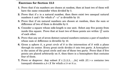 solved prove that if six numbers are chosen at random then