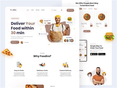Food Delivery Web App Design Behance