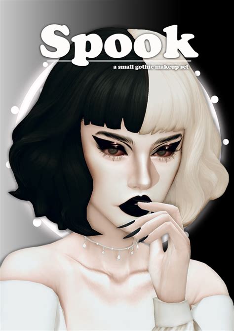 Spirit A Small Gothic Makeup Set Lady Simmer Sims 4 Cc Goth