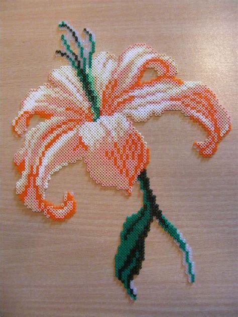 Perler Bead Flower Perler Beads Diy Perler Bead Crafts Diy Perler Beads