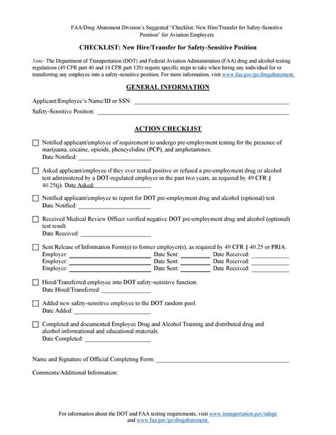 50 Useful New Hire Checklist Templates And Forms Templatelab