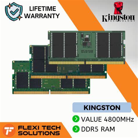 KINGSTON VALUE RAM DDR MHz SODIMMs Laptop RAM GB Flexi Tech
