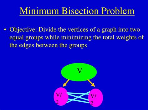 Ppt A Continuous Optimization Approach To The Minimum Bisection