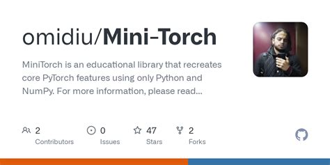 github omidiu mini torch minitorch is an educational library that