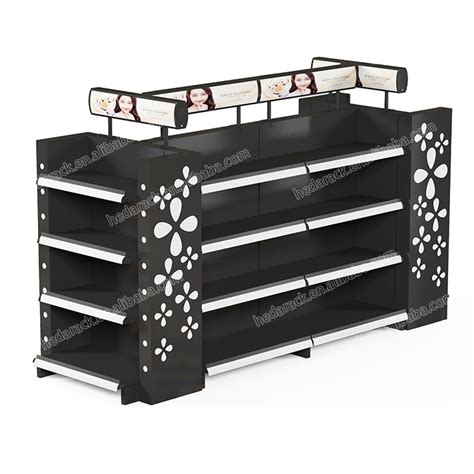 Modular Display Racking System With Top Storage Heda Shelves