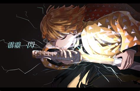 Agatsuma Zenitsu Kimetsu No Yaiba Image By Luci Zerochan Anime Image Board