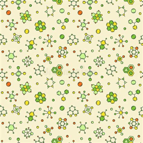Chemical Compounds And Formulas Vector Science Colorful Seamless