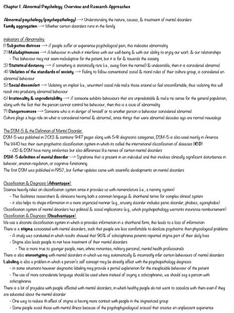 Introduction To Psychopathology Book Notes Pdf Classical Conditioning Mental Disorder
