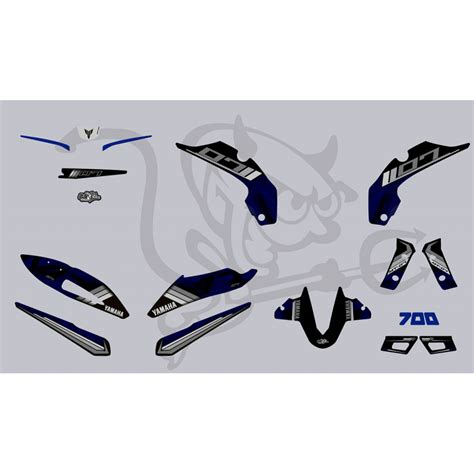 2019 Ice Blue Yamaha Mt07 Decals Set