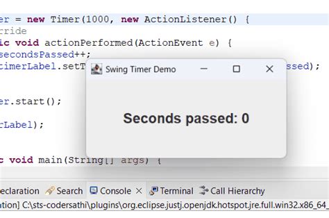 Swing Timer CoderSathi