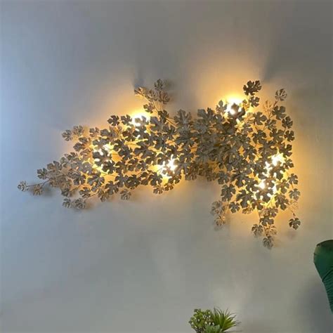 Distressed Leaves Cascade Statement Wall Light Artofit