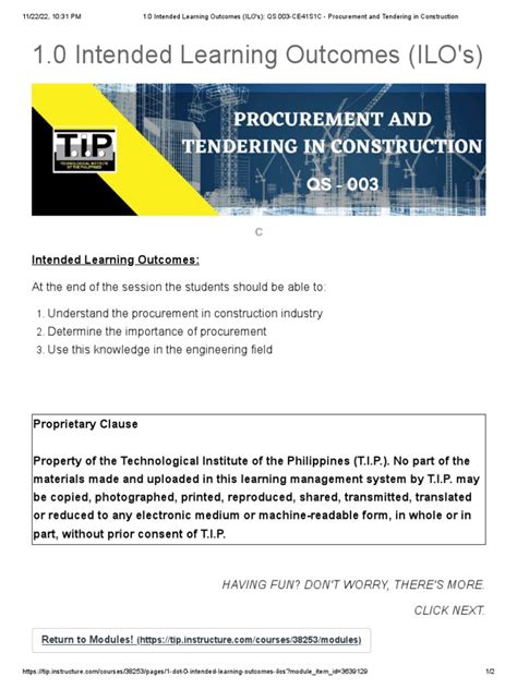 Qs 003 Module 1 2 Compilation Pdf Procurement Supply Chain Management