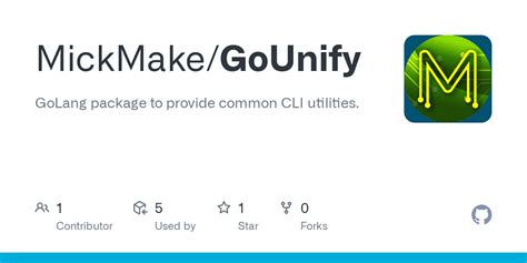 github mickmake gounify golang package to provide common cli utilities