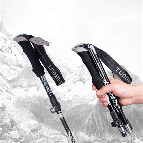 손목 이 편한 접이식 핸디 등산스틱 2개 1 세트 등산지팡이 등산용지팡이 지팡이 일자 형등산스틱 캠핑용품 여성 용등산스틱 등산