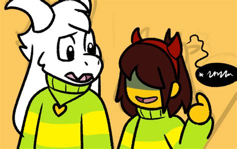 Some Asriel And Kris Expressions From A Comic Im Chipping Away At R