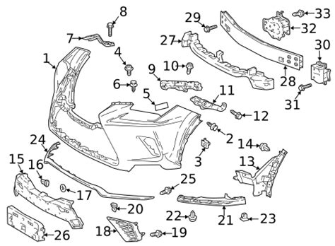Bumper And Components Front For 2018 Lexus Nx300 Longo Lexus Parts