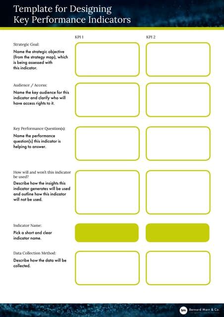 Kpi Indicators Template Pdf