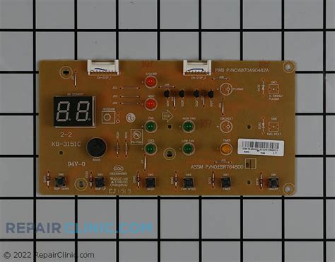Air Conditioner User Control And Display Board Ebr76480001 Fast