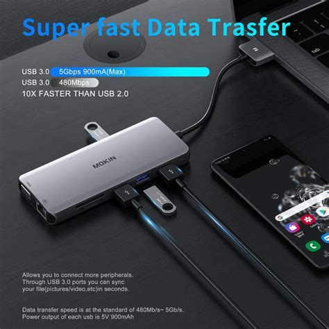 MOKIN USB C HUB 12 IN 1 Computers Tech Parts Accessories Cables Adaptors On Carousell